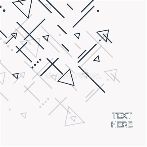 Abstract Art Modern Design Simple Connect Geometry Shapes With Connect Dots And Lines And