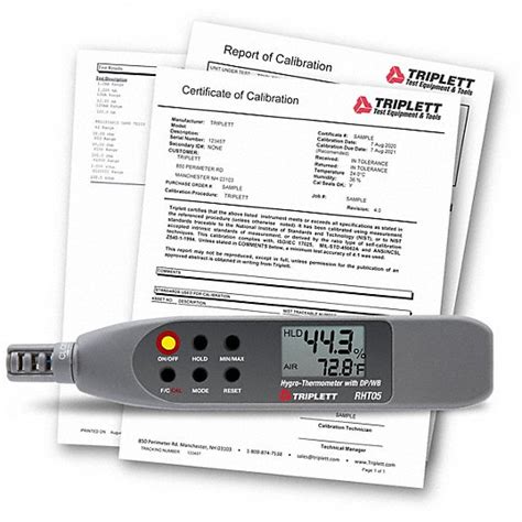 Triplett Humidity Pen Onboard With Cert Of Traceability To Nist