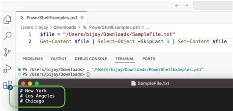 How To Remove The Last Line From A File Using Powershell