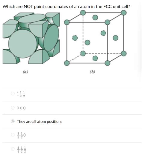 Face Centered Cubic FCC Unit Cell Materials Science OFF
