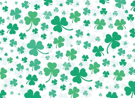 Cute Green Clover Leaf Background Vector Illustration 540412 Vector Art