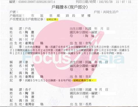 Translation And Notarization Of Taiwan Household Registration Book