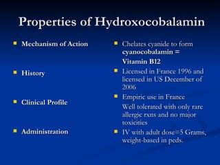 Cyanide Poisoning Ppt