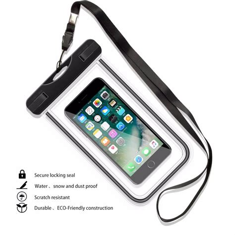 Sdtek Universal Waterproof Case Compatible With Phones Up To Inches