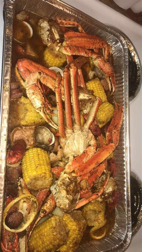Seafood Boil With Crab Legs Corn And Potatoes