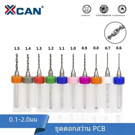 Xcan 0 1 มม 2 0 มม นําเข้าคาร์ไบด์ Pcb เจาะ Bits แผงวงจรพิมพ์ Mini Cnc เจาะชุด Bit Th