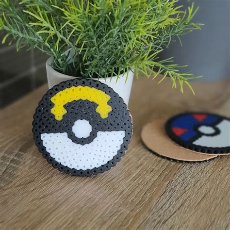 Element Décoratif En Perle Dessous De Verre Hyperball Pokemon Etsy