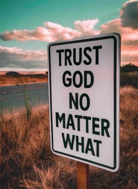 Trust God No Matter What