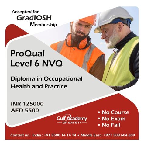 Azmath Ullah Baig On Linkedin Amazing Level 6 Diploma In Osh From