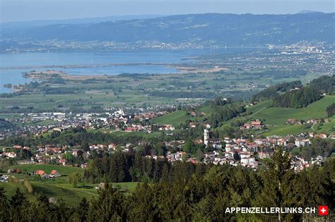 Aussicht Vom Kaien Auf Heiden Und Den Bodensee Appenzeller D Rfer