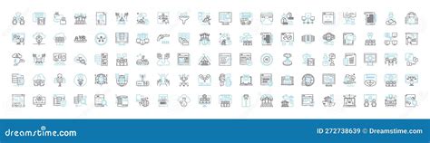 Networking Vector Line Icons Set Networking Lan Wan Wifi Routers