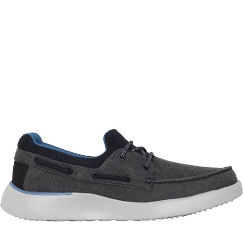 Buy Skechers Mens Bellinger Garmo Canvas Deck Shoes Black