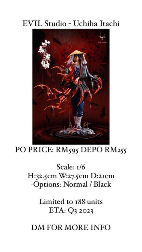 Evil Studio Uchiha Itachi Hobbies And Toys Toys And Games On Carousell