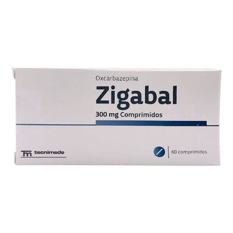 Oxcarbazepina Zigabal 300mg 60 Comprimidos Tecnimede Oxcarbazepina 60