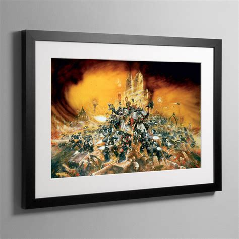 Black Templars Art Art Print Warhammer 40k Collectible Warhammer Art