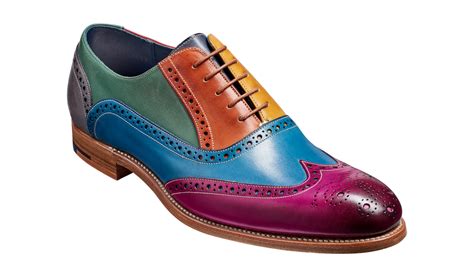 Valiant Multi Multi Coloured Mens Oxford Brogue Barker Shoes Europe