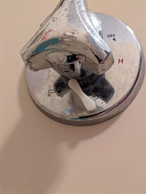 The Bathshower Selector On My Coworkers Shower Snapped Off So I