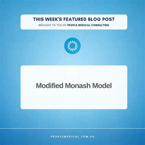 What Is The Modified Monash Model People Medical Consulting