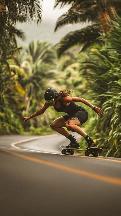 Free Skateboarding In Nature Image Skateboarding Nature Tropical Download At Stockcake