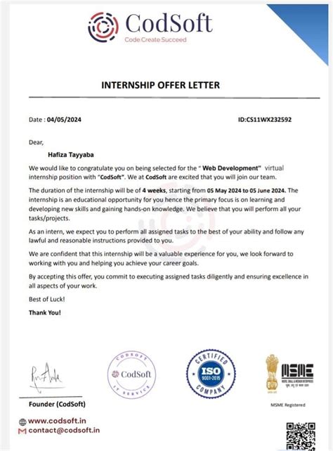 Tayyaba Shafi On Linkedin Codsoft Webdevelopment Internship