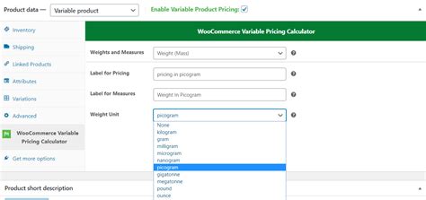 WooCommerce Price By Unit Length Area Weight Volume Calculator By MotifCreatives