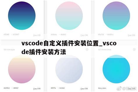 vscode自定义插件安装位置 vscode插件安装方法 陕西卓智工作室