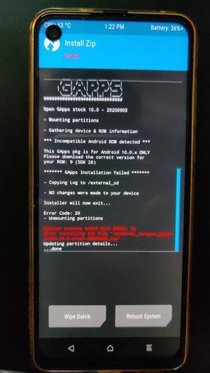 How To Fix Twrp Error 20 Gapps After Flashing Lineageos Droidwin