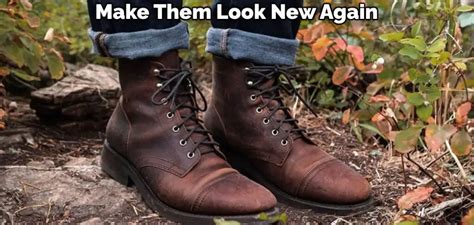 How To Restore Leather Boots Steps Instructions