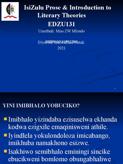 Imibhalo Yobuciko Pdf