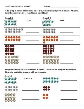 Nd Grade Repeated Addition And Equal Addends Workbook By Erika Budzynski