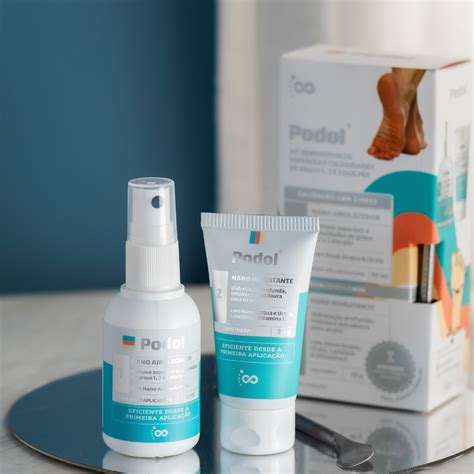 Kit Podol 3 Aplicações Amolecedor Hidratante Espátula