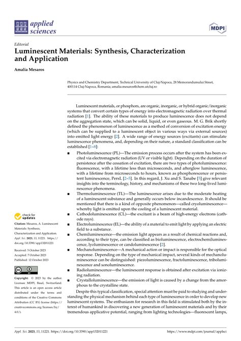 Pdf Luminescent Materials Synthesis Characterization And Application