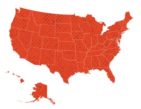 49 900 Red States Map Stock Illustrations Royalty Free Vector