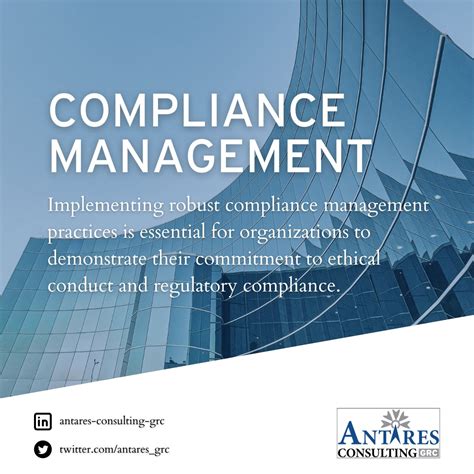 Antares Consulting Grc On Linkedin Implementing Robust Compliance Management Practices Is