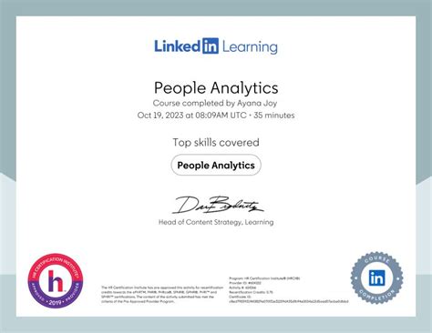 Ayana Joy On Linkedin Certificate Of Completion