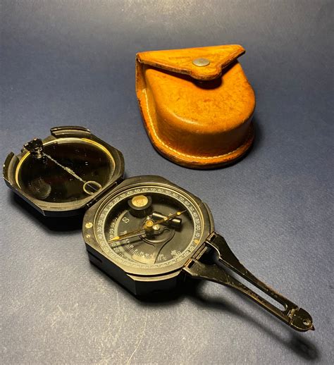 Zero Stock Vintage Brunton Pocket Transit Compass Made By Keuffel And Es
