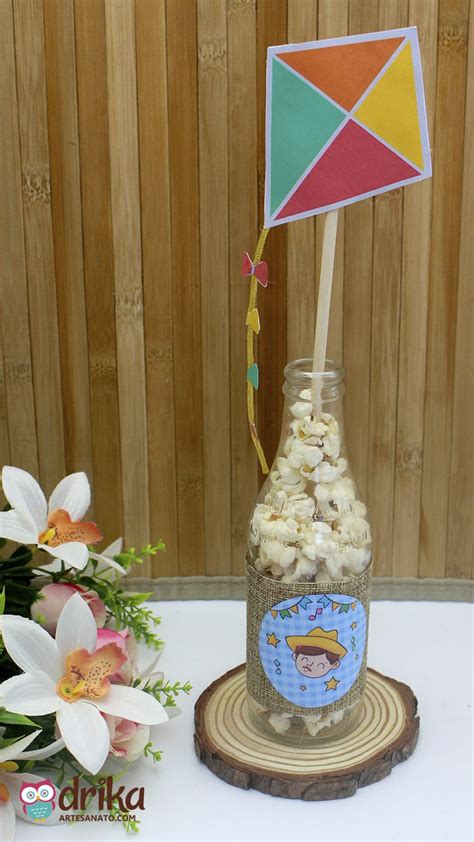 Como Fazer Enfeite De Festa Junina Para Mesa Passo A Passo