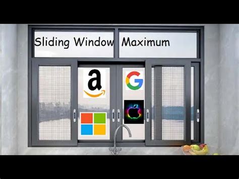 Sliding Window Maximum LeetCode Python Deque YouTube