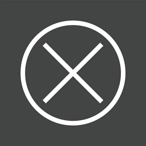 Highlight Off Line Inverted Icon Vector Art At Vecteezy