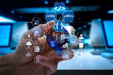 Code Coder Matrix Stock Image Colourbox
