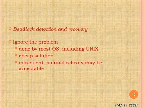 Operating System Deadlock Ppt Operating Systems Computer