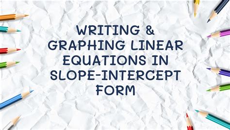 Slope And Graphing Linear Equations Review 6th 8th Grade Quiz Wayground