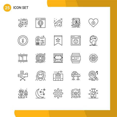user interface pack of 25 basic lines of like notepad development money