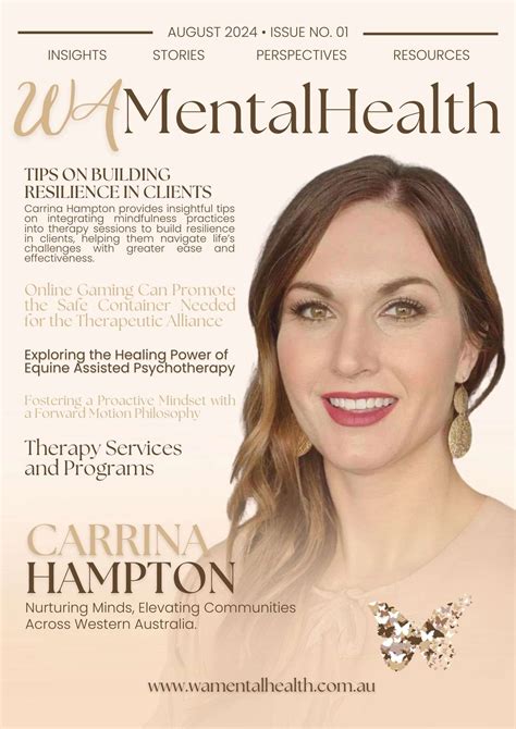 Wa Mental Health Magazine — August 2024 Issue Wa Mental Health