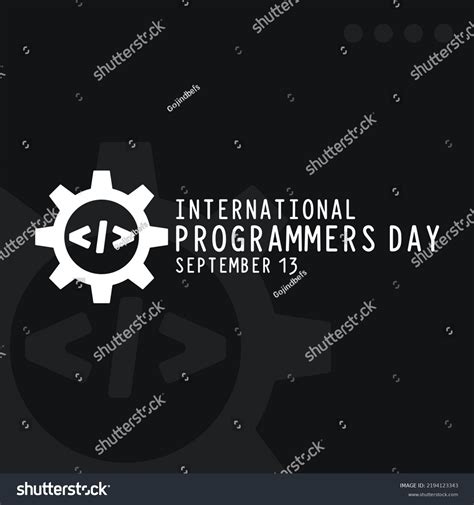 International Programmers Day September 13 Stock Vector Royalty Free