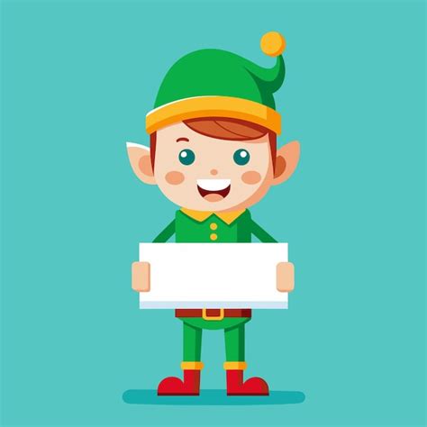 Premium Vector Christmas Santa Elf Elves Hand Drawn Flat Stylish