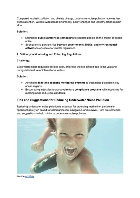 7 Key Challenges And Future Solutions For Underwater Noise Pollution Pdf