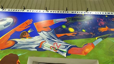Mural Conmemora El Gol De Manuel Negrete En El Mundial De México 1986 Espn