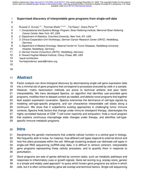 Pdf Supervised Discovery Of Interpretable Gene Programs From Single