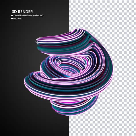 Premium Psd 3d Rendering Of Abstract Shape
